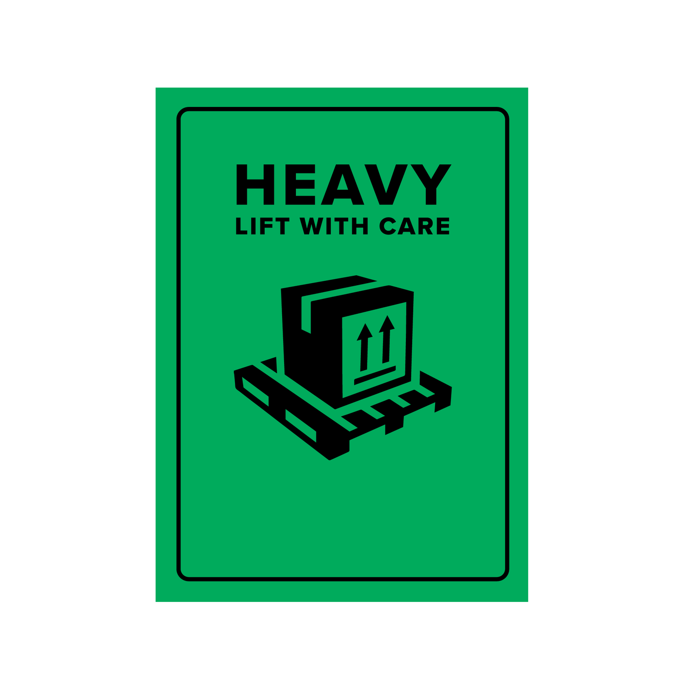 Heavy lift with care, 500 labels per roll – PDQ Label Printing Company