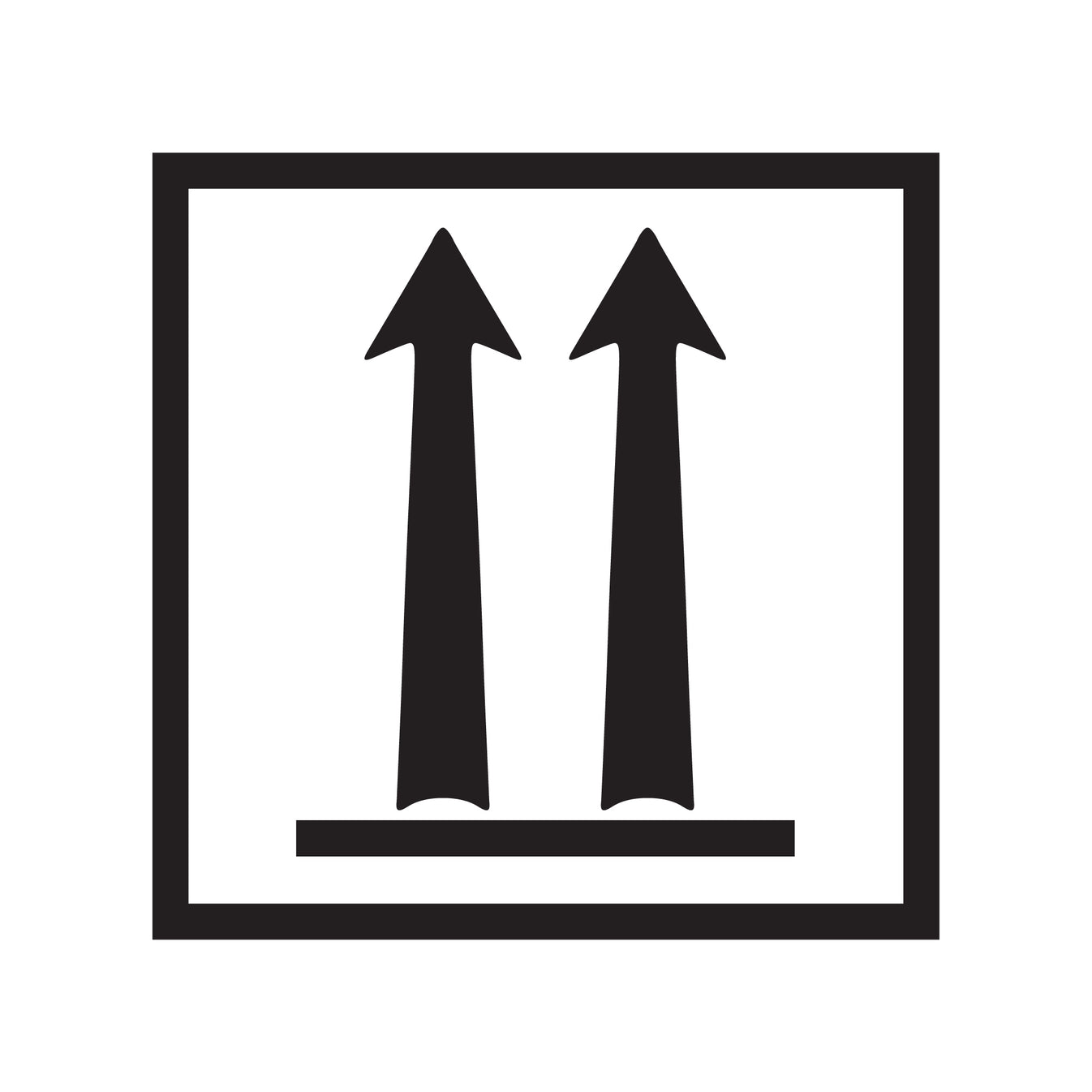 Orientation Arrows Labels, This Way Up – PDQ Label Printing Company