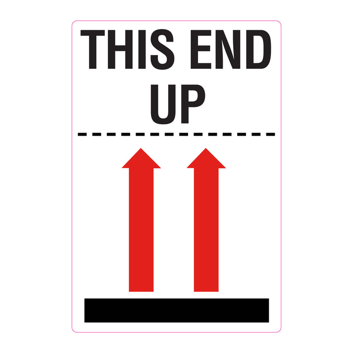 This End Up Labels 100mm perm paper – PDQ Label Printing Company